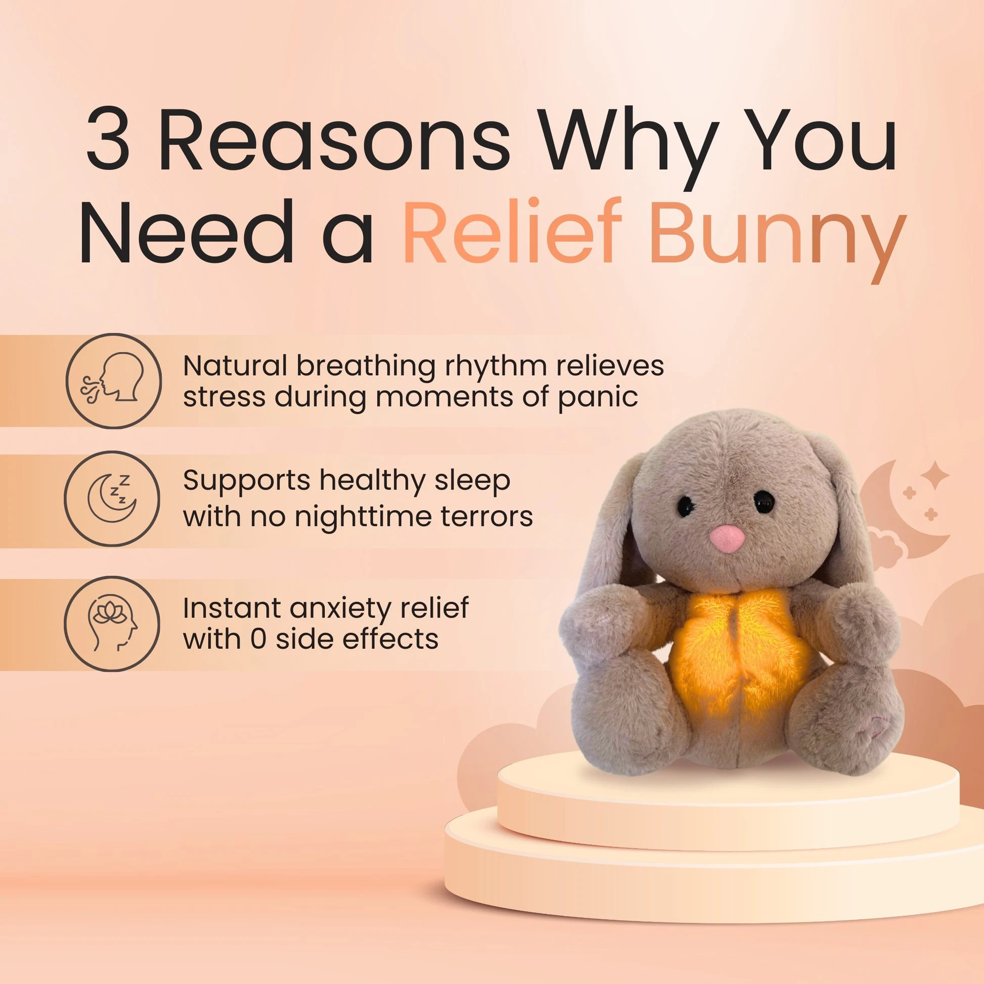 Baby breathing Rabbit soothing Products- Cheersdrop
