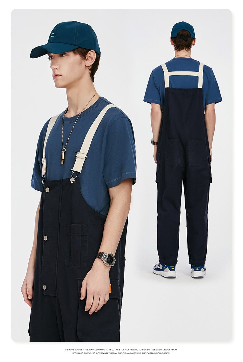 Retro overalls with large pockets Products- Cheersdrop